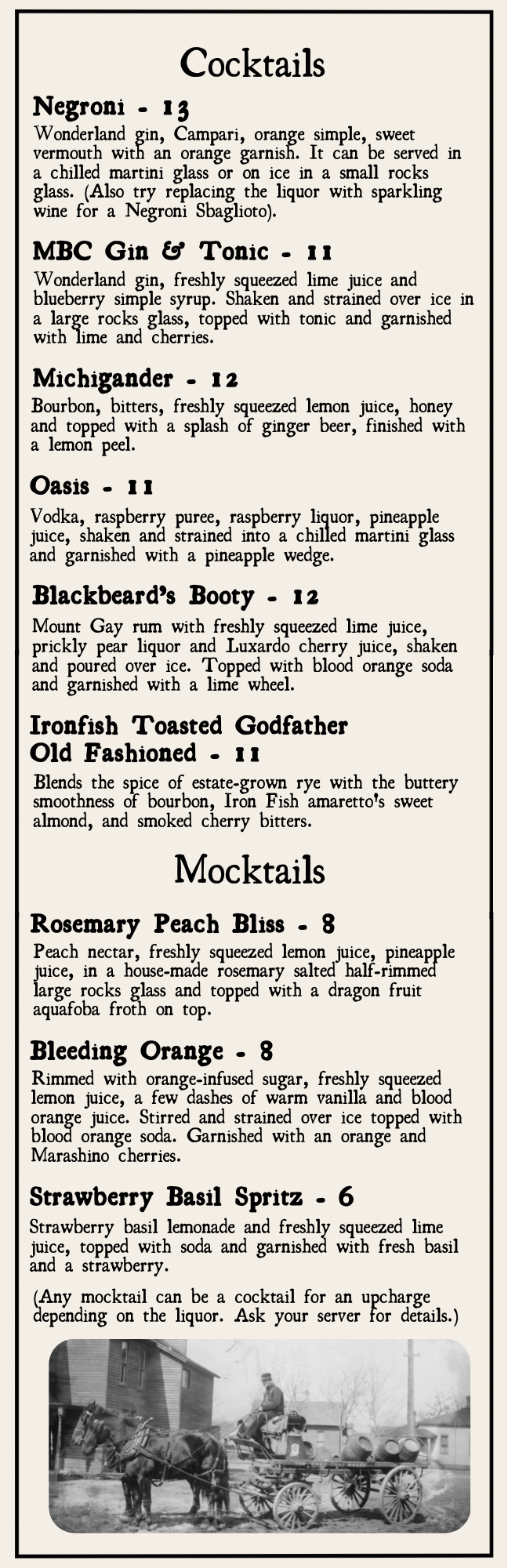 Menu – Muskegon Brewing Company